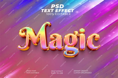 Premium Psd Magic 3d Style Editable Psd Text Effect