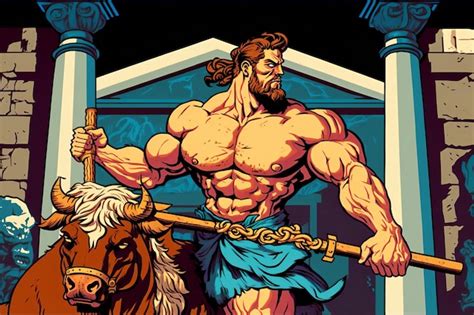 Premium Ai Image Twelve Works Of Hercules Greek Mythology