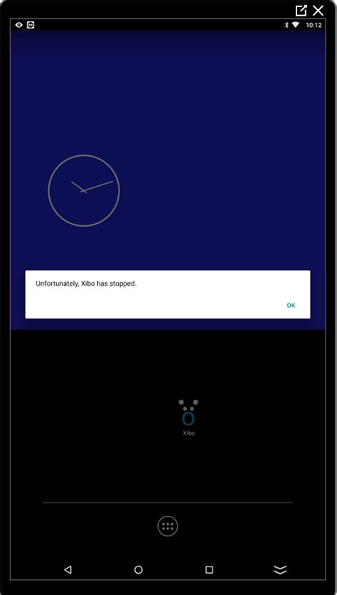 Unfortunately Xibo Has Stopped Error Message On Reboot Xibo Player For Android Xibo Community