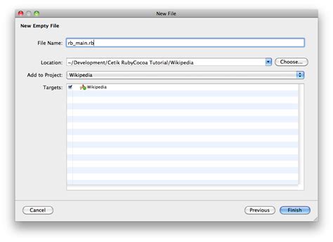 5 Easy Steps To Your First Rubycocoa Application Wurst