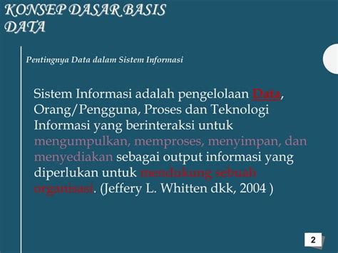 Konsep Dasar Basis Data Pptx