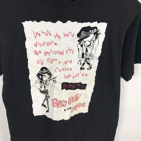 Rare Sex Pot Shirt Malcom Mclaren Black T Shirt Etsy