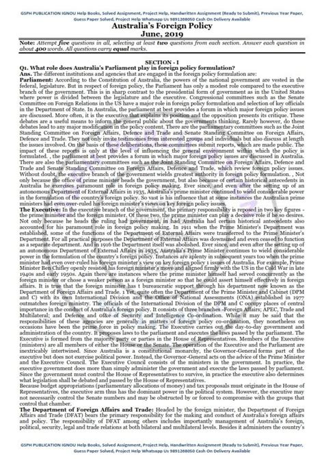 Ignou Mps 013 Previous Year Solved Question Paper June 2019 English Medium Ignou Solved