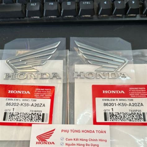 Tem CÁnh Chim Vario Click ThÁi Zin ChÍnh HÃng Honda 86202 K59 A20za