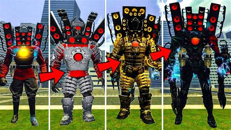 Evolution Of New Upgraded Mutant Titan Speakerman Vs Skibidi Toilet