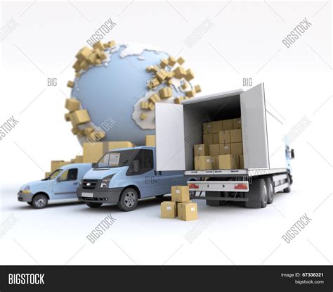 Unloading Truck Image Photo Free Trial Bigstock