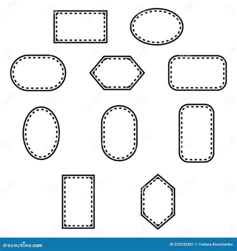 Different Frames Set Vector Illustration Stock Image Stock Vector