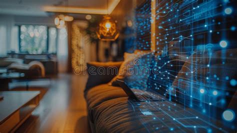 Smartphone App Interface With Augmented Reality And X28arand X29 View Of Connected Objects Of Iot