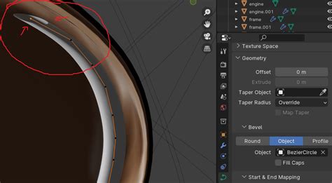 Why Is My Curve Bevel Getting Deformed Rblenderhelp