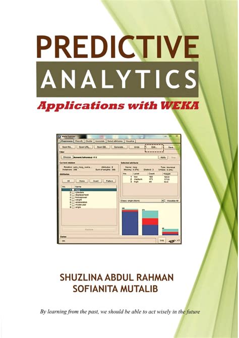 Predictive Analytics Application With Weka Introduction To Database