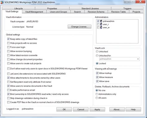 Updating The Solidworks Workgroup Pdm Vault