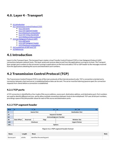 Network Layer4 Transport Pdf Transmission Control Protocol Port