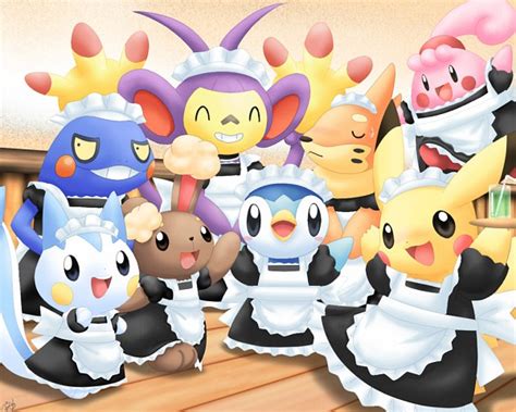 Chibi Pokemon Maids By Xmarisa Fanx On Deviantart