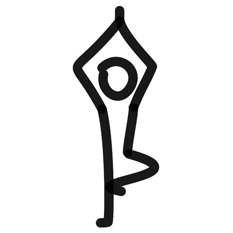 Tree Pose Vector SVG Icon SVG Repo