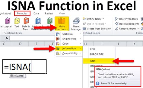 isna in excel formula examples how to use isna function