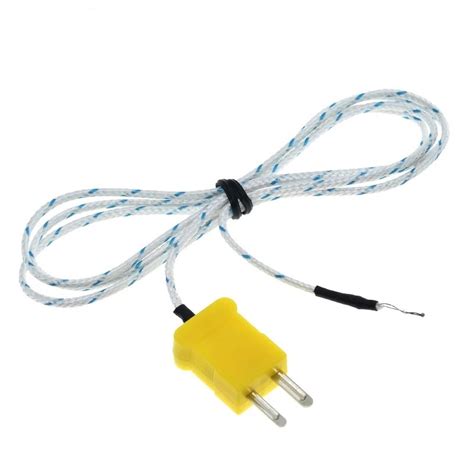 K Type Thermocouple Temperature Sensing Probe Temp Sensor With Mini Connector Thermocouple And