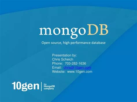 Ppt Open Source High Performance Database Powerpoint Presentation