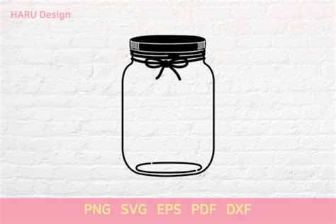 Mason Jar Graphic By Harudesign · Creative Fabrica