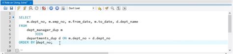 A Few Notes On The Joins Syntax In SQL 365 Data Science