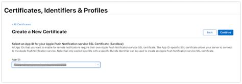 how to create ios push notification certificate for chat freshsales