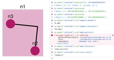 Cytoscapejs How To Obtain Accurate Value Of Segment Distances And