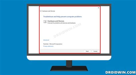 Enable And Use Hardware And Devices Troubleshooter In Windows 11