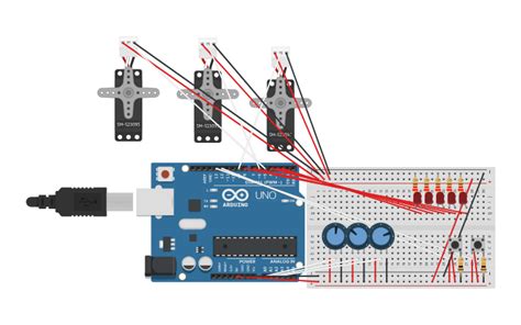 Circuit Design Lab 5 Desk Robot Tinkercad