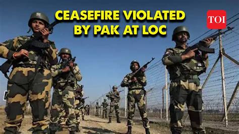 Ceasefire Violation By Pakistan Pak Rangers Unprovoking Firing On Bsf