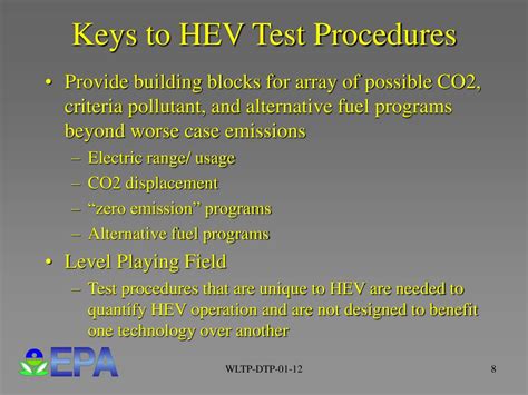PPT WLTP Test Procedures For Hybrid Electric Vehicle Testing PowerPoint Presentation ID