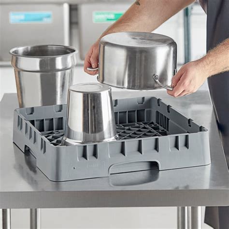 Cambro Br258l40151 Soft Gray Camrack Full Size Base Rack With Closed Sides