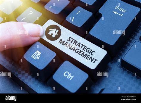 Text Caption Presenting Strategic Management Concept Meaning Formulation And Implementation Of