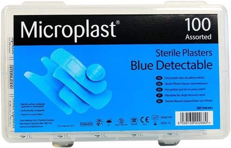 Faw3001 Blue Detectable Plaster 5 Assorted Types In A Protective