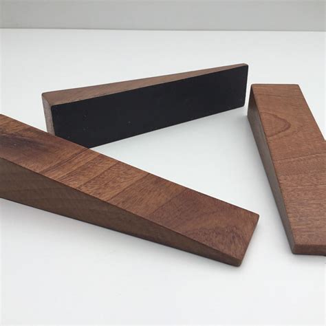 Wedge Door Stops Wooden Etsy