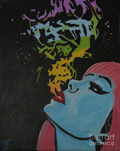 Girl Smoking Art At Ali Brown Blog