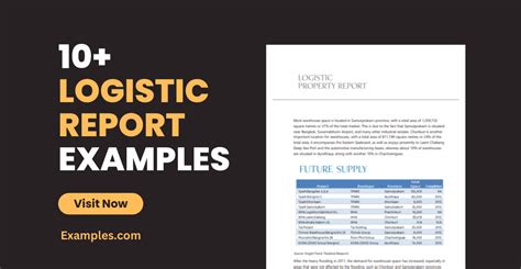 Logistics Report Example At Han Schmitt Blog