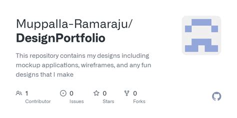 Github Muppalla Ramarajudesignportfolio This Repository Contains My Designs Including Mockup