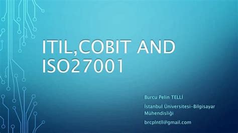 Cobit 5 0 Vs Iso Iec 38500 It Governance Ppt
