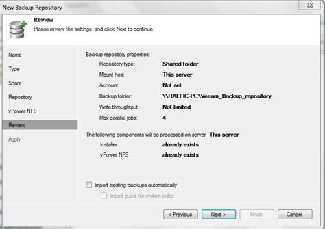 Creating Backup Repository In Veeam Backup And Replication 6 5