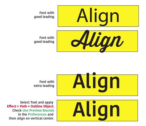 Adobe Illustrator Align Text In Exact Center Vertically And