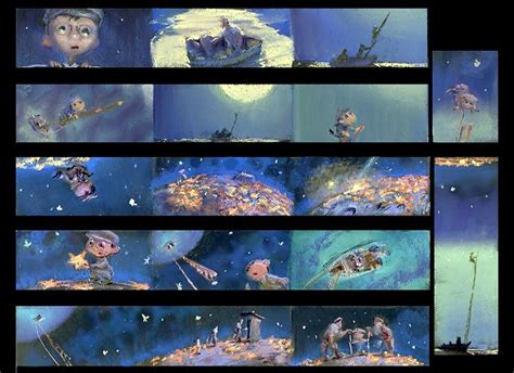 Storyboard From Pixar Color Script Concept Art Conceptual Art
