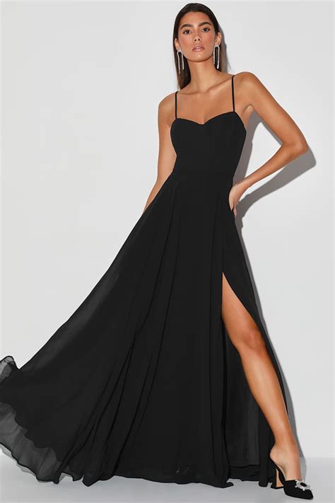 Sexy Long Black Dress