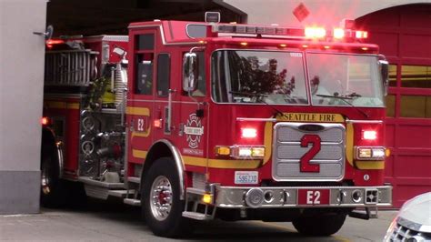Seattle Fire Dept Engine 2 Responding Seattle Fire Department Seattle Fire Buff Society