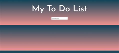 Github Asv Todoapp To Do App Created As A Individual Project After Udemy Class It Is An