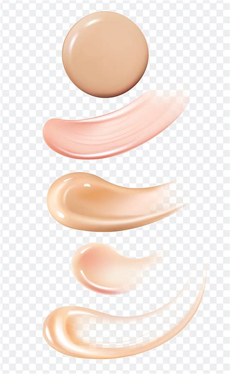 사실적인 스킨 파운데이션 브러쉬 스트로크 세트2 벡터 유토이미지 상세페이지 베이직샵 일러스트 21477632