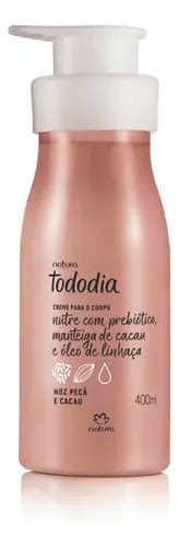 Crema Hidratante Corporal Natura Tododia Con Nuez Y Cacao 400 Ml