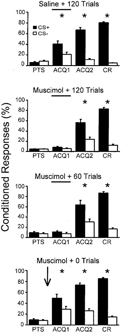 Percentage Of Conditioned Avoidance Responses Crs Performed By
