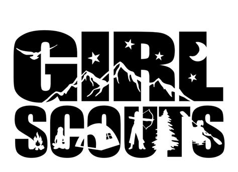 Girl Scouts Logo With Nature Background