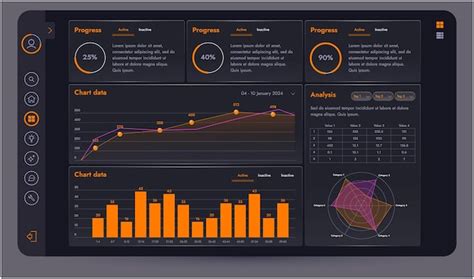 Premium Vector This Infographic Shows A Modern Interface For Managing And Analyzing Financial Premium Vector This Infographic Shows A Modern Interface For Managing And Analyzing Financial
