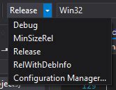 How To Force Cmake Create Only Debug And Release Configurations On Visual Studio Stack Overflow
