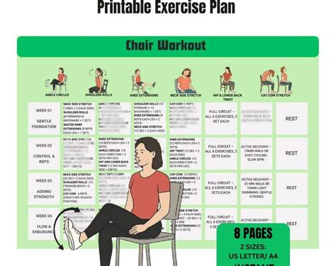 30 Dniowy Plan ćwiczeń Tai Chi Na Krześle Dla Seniorów W Formacie Pdf Do Druku Plan ćwiczeń
